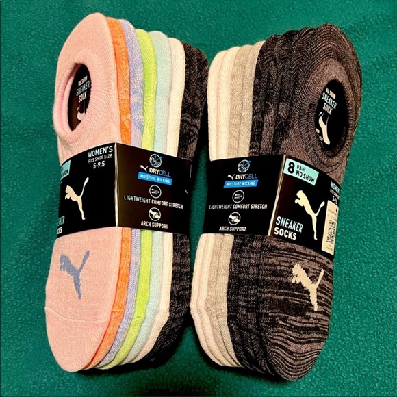 Puma | Other | Puma Ladies No Show Sneaker Socks 6 Pairs | Poshmark